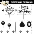 Black Birthday Candles, Black Matte Candle Birthday Fancy Birthday ...