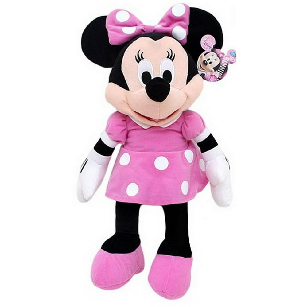 Disney Mickey Mouse Clubhouse 16" Pink Minnie Mouse Soft Plush ...