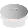 SKYSHALO Round Fire Ring Lid Cover 20" Fire Pit Lid 1.5mm Thick 430 ...