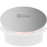 SKYSHALO Round Fire Ring Lid Cover 20" Fire Pit Lid 1.5mm Thick 430 ...