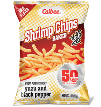 Calbee Shrimp Chips Baked Yuzu and Black Pepper 3.3oz - Walmart.com