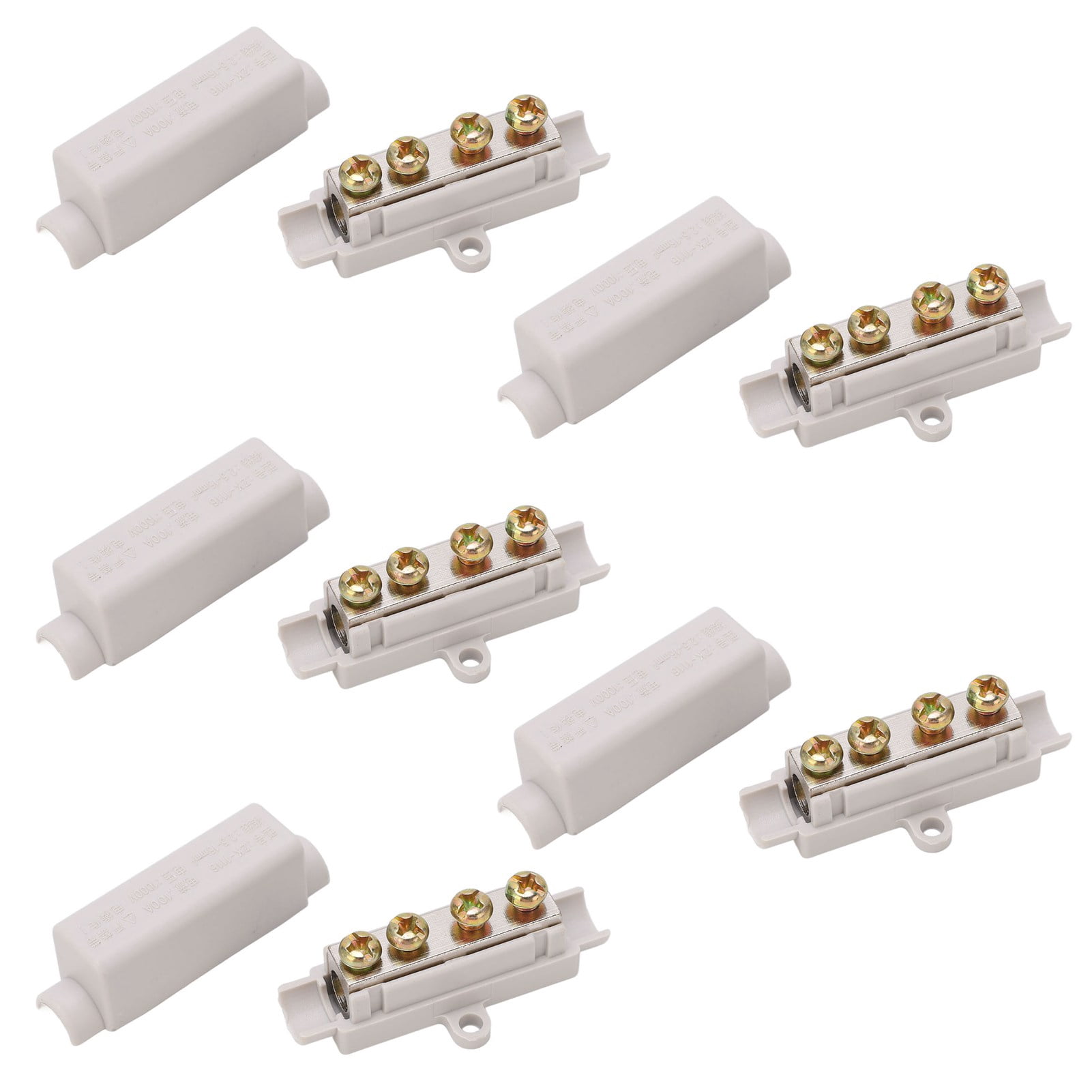 Terminal Block High Power Wire Cable Connector, Copper Conductor 5Pcs 2 ...