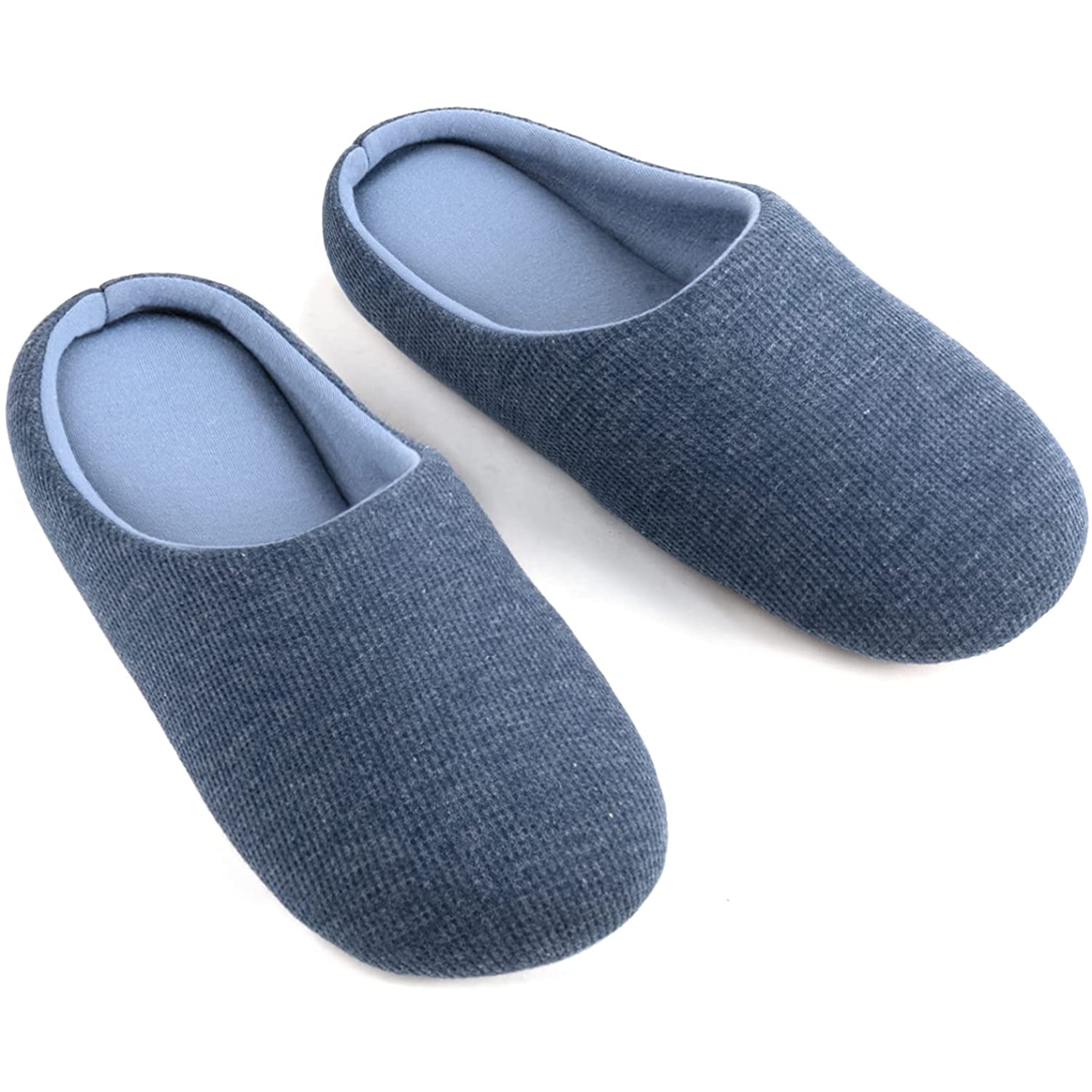 Slack Men's Daniel Waffle Knit Memory Foam Scuff Slipper - Walmart.com