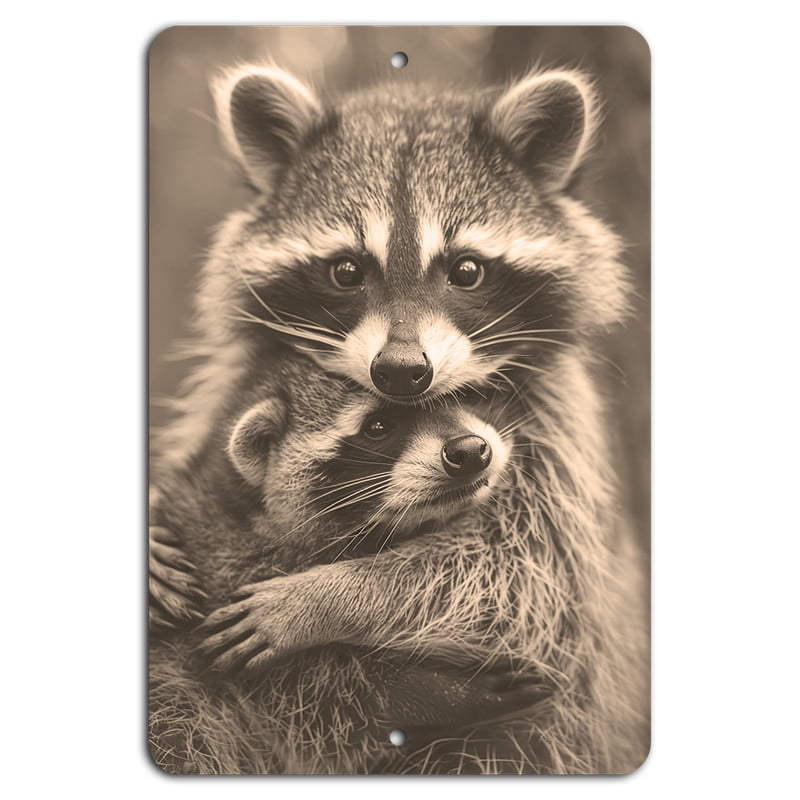 Click here for Unbranded Heartwarming Raccoon Hug: Vintage Style... prices