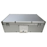 CheckOutStore Silver Aluminum CD/DVD Hanging Sleeves Storage Box (Holds ...
