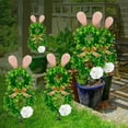 Artificial Bunny-Shaped Topiary Tree with Ground Spike 19.6inch Fake ...