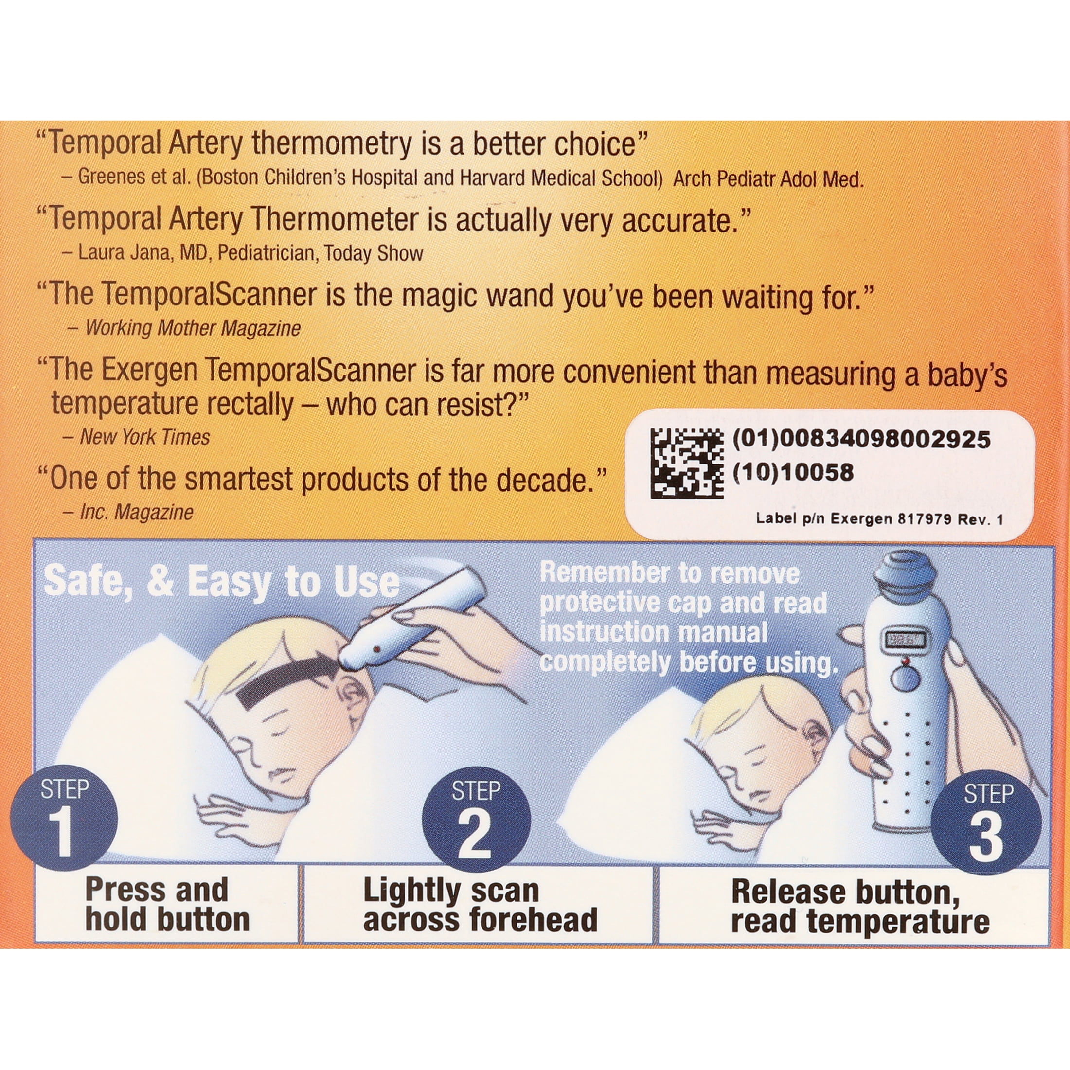 How to use temporal thermometer store