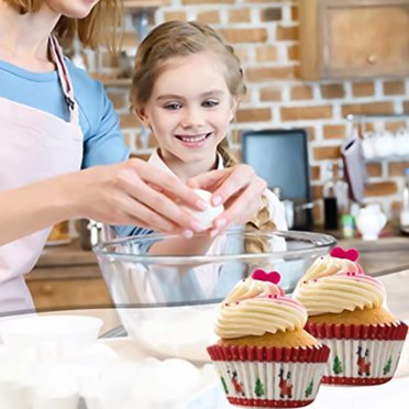 Chef Craft Paper Patterned Cupcake Liners, 50 Count, Red/White/Blue ...