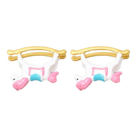 Rocking Horse Model, Lifelike Plastic Miniature Rocking Horse For Toy ...