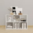 JY Furniture Modern Large 6-Cube Storage Organizer, Bookcase with ...