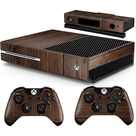 GNG Xbox Wood Console Mahogany Skin Decal Sticker + 2 Controller Skins ...