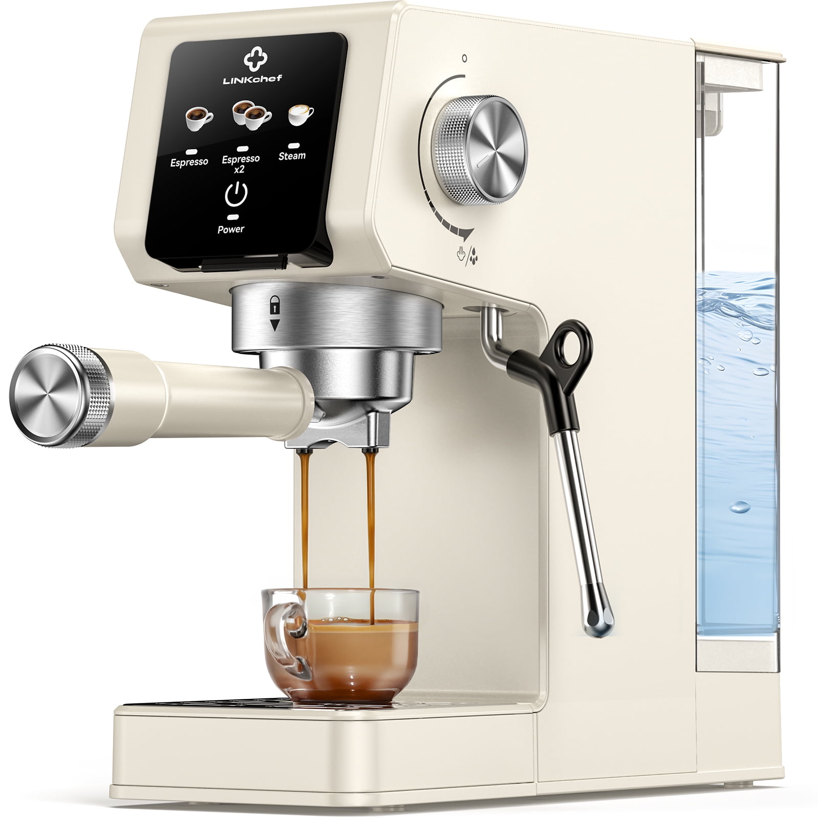 LINKChef Espresso Machine 20 Bar, Professional Espresso Maker with Milk ...