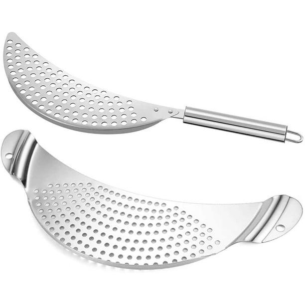 2 Pack Pot Strainer Stainless Steel,Pan Pot Strainer with Handles for ...