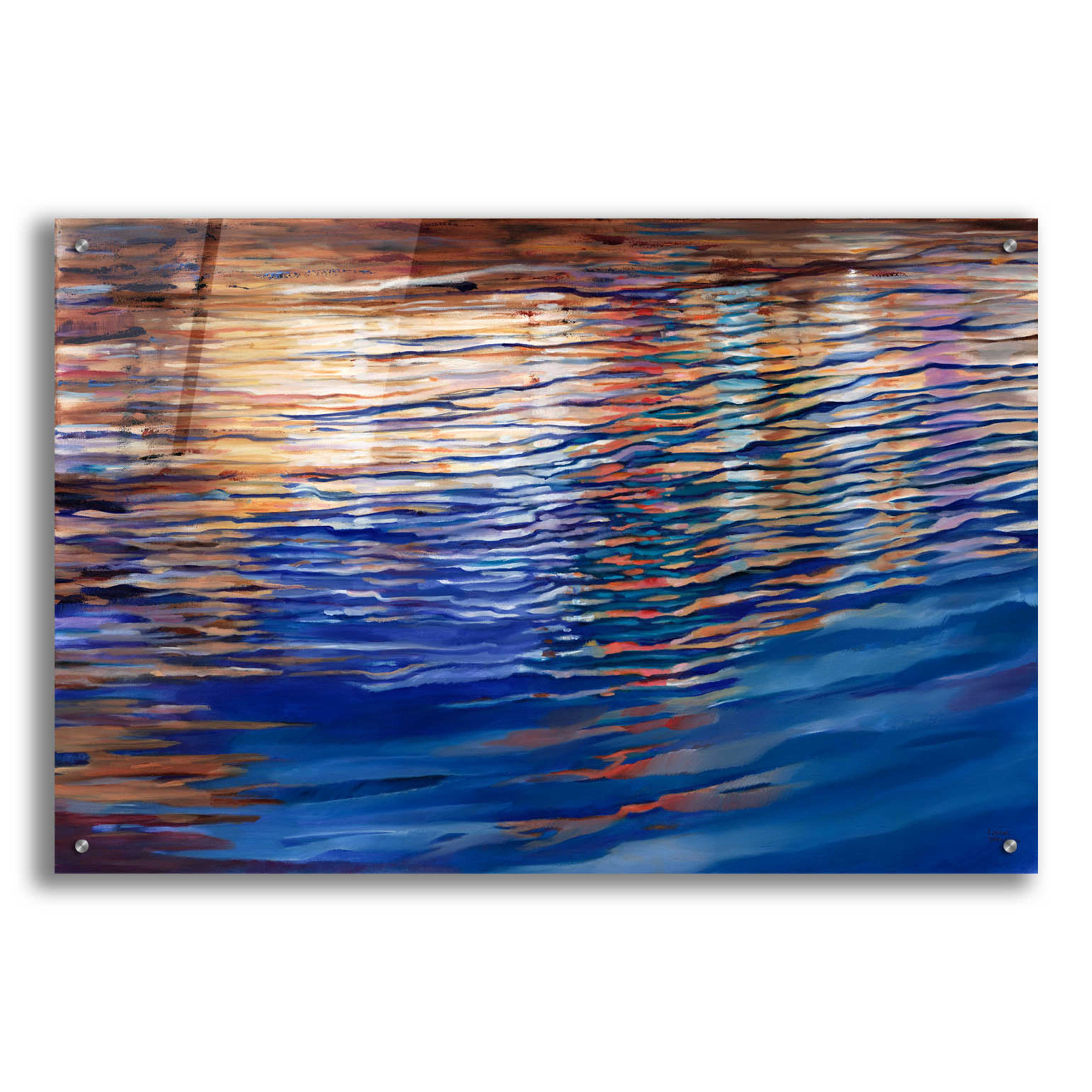Epic Art 'Dockside Waterlight' by Louise Montillio Acrylic Glass Wall ...