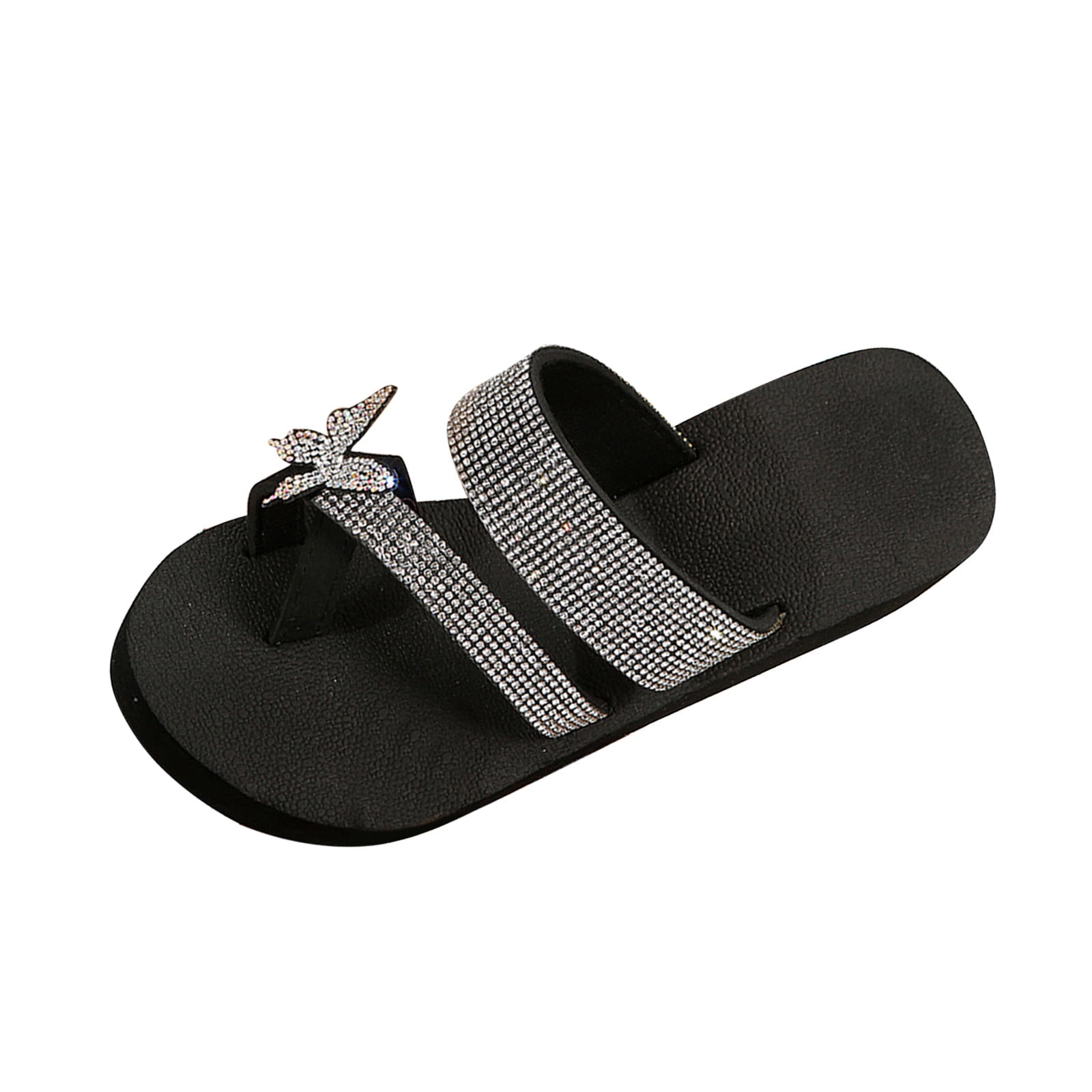 Click here for Rkstn Womens Slippers Rhinestone Slippers Flat Mul... prices