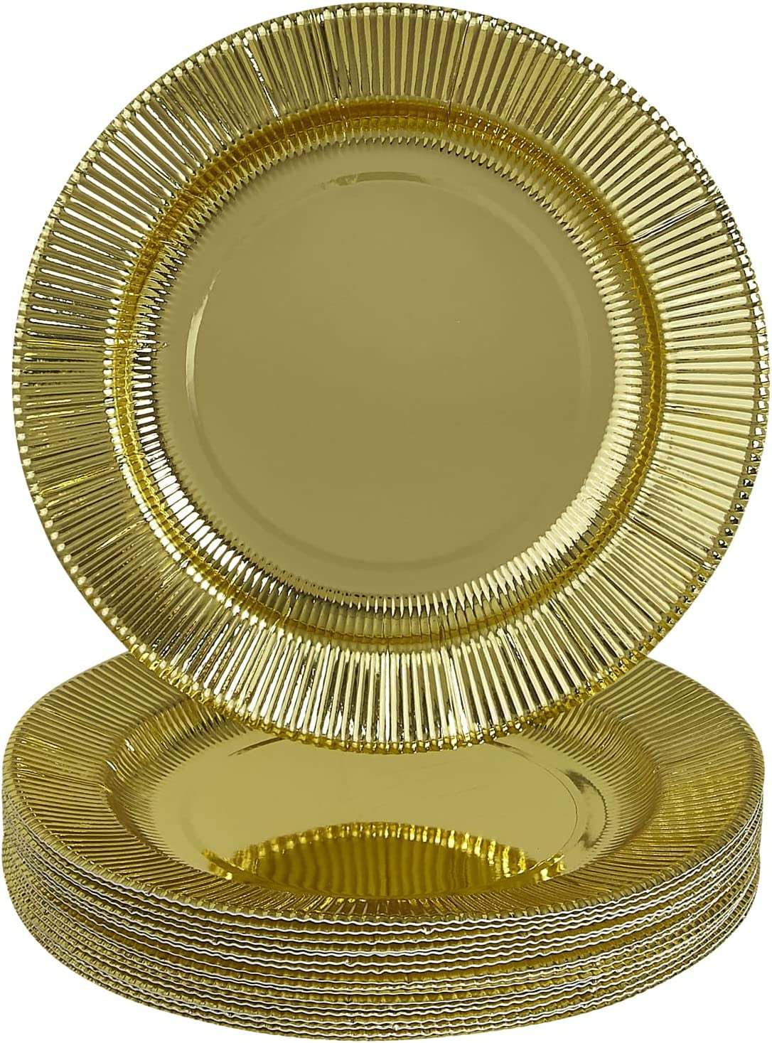 Silver Spoons Heavy Duty Disposable Plates - 10 inch Paper Plates ...