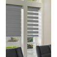 CHICOLOGY Zebra Roller Shade, Window Zebra Blind, Light Filtering, Basic Slate, 41"W X 72"H ...