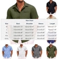 VSSSJ Shirts for Men Short Sleeve Casual Button Down Shirt Solid Color ...