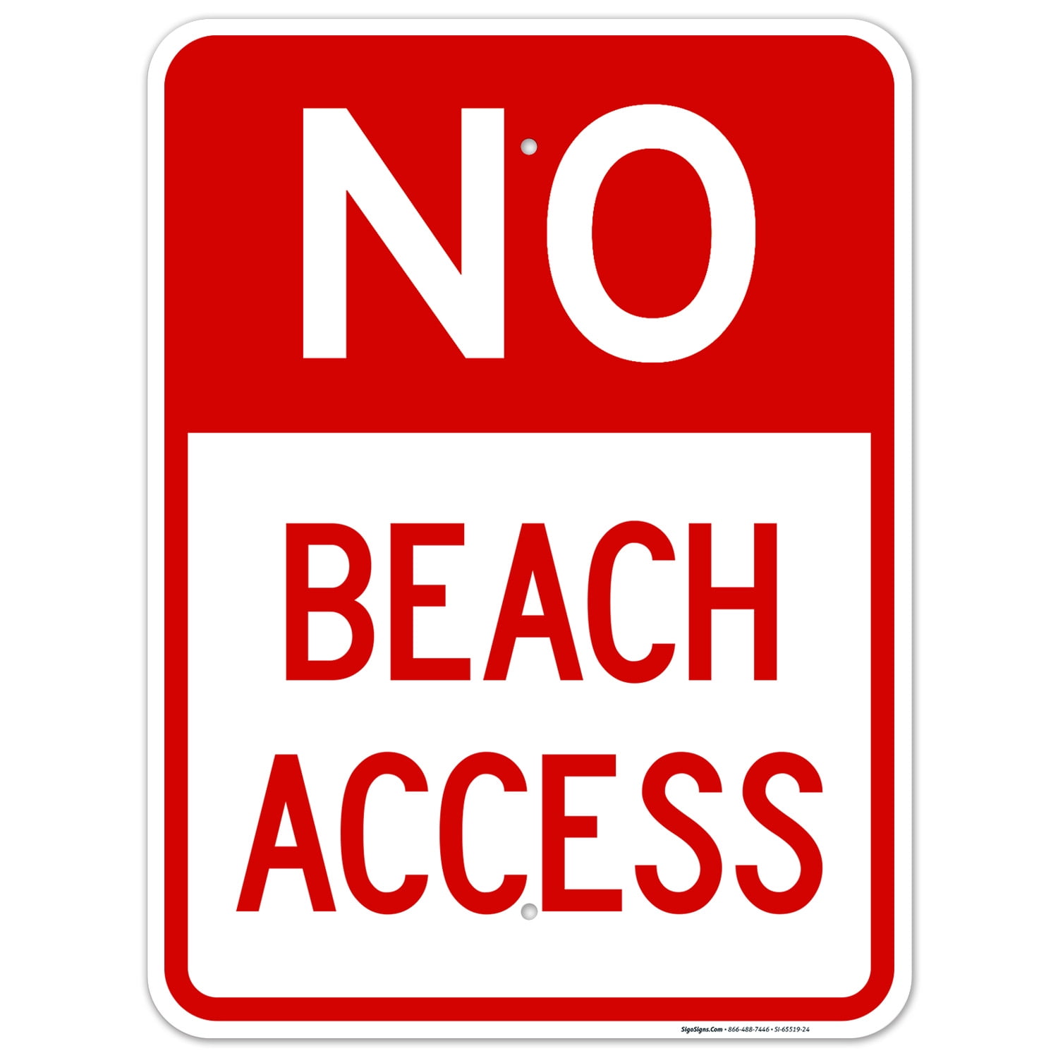 No Beach Access Sign, - Walmart.com