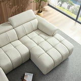 Oversized Genuine Leather L Shaped Sofa, Modern Electric Control Seat ...