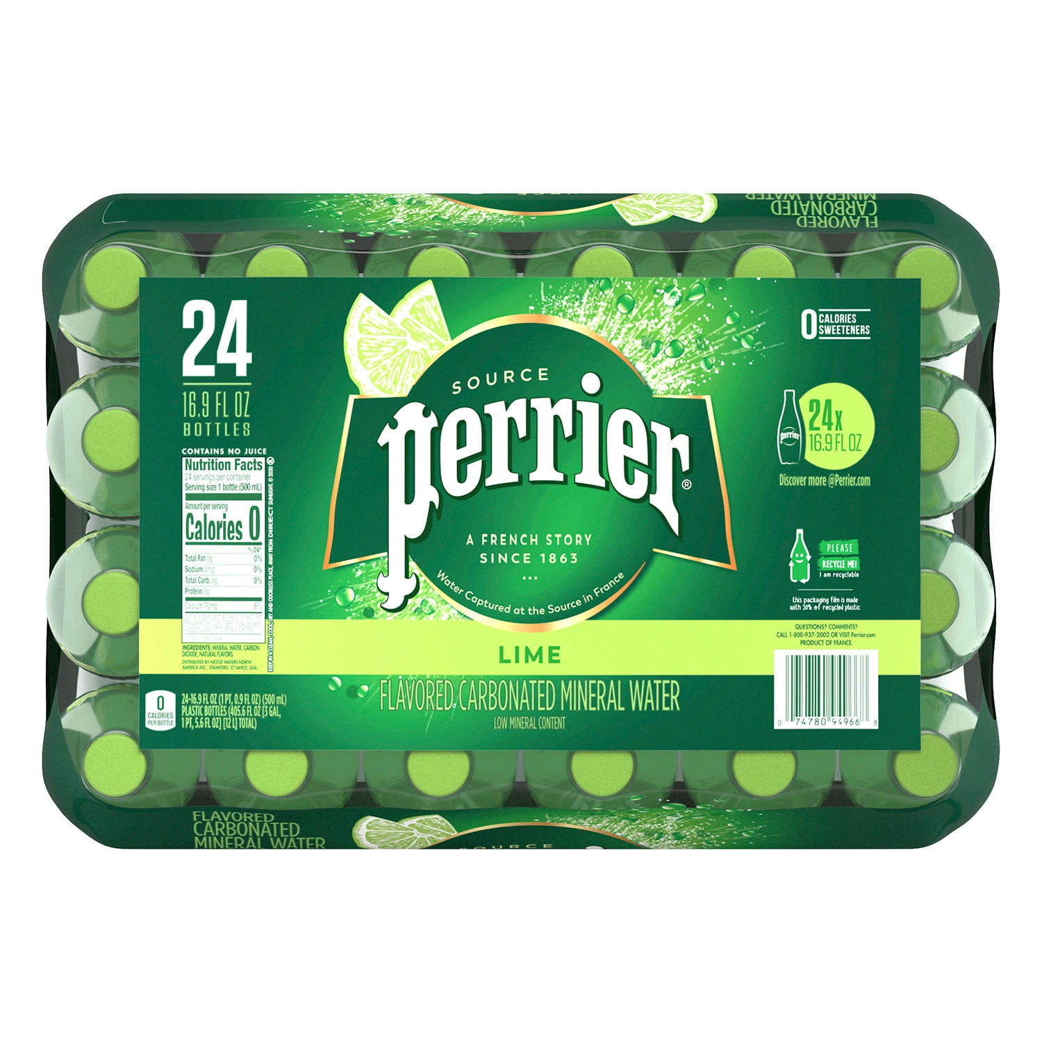 Perrier Sparkling Natural Mineral Water Lime -16.9 fl-24 pk – Beauty ...