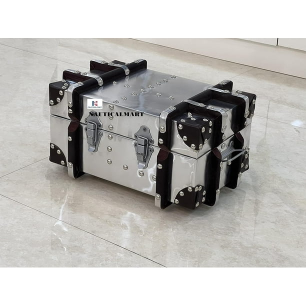 Nauticalmart New Aviator Storage Trunks, Chipboard/Aluminium Sheet ...