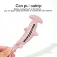 Silicone Cat Chew Fish with Catnip Compartment, Soft Silicone Build and ...
