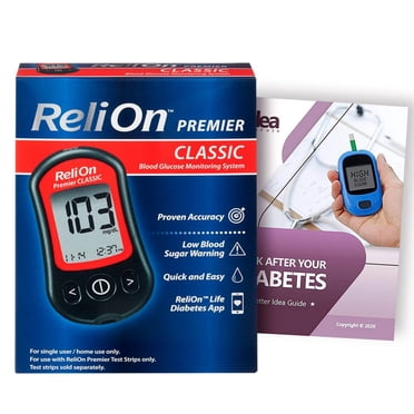 ReliOn Premier Blood Glucose Test Strips, 25 Count - Walmart.com