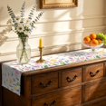 ARTSLION Waterproof Table Runner 13x48 Inch Polyester Wipe Clean Patio ...