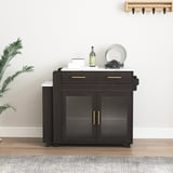 CBJCBJ Kitchen Island with Storage | Expandable Retractable on Wheels ...