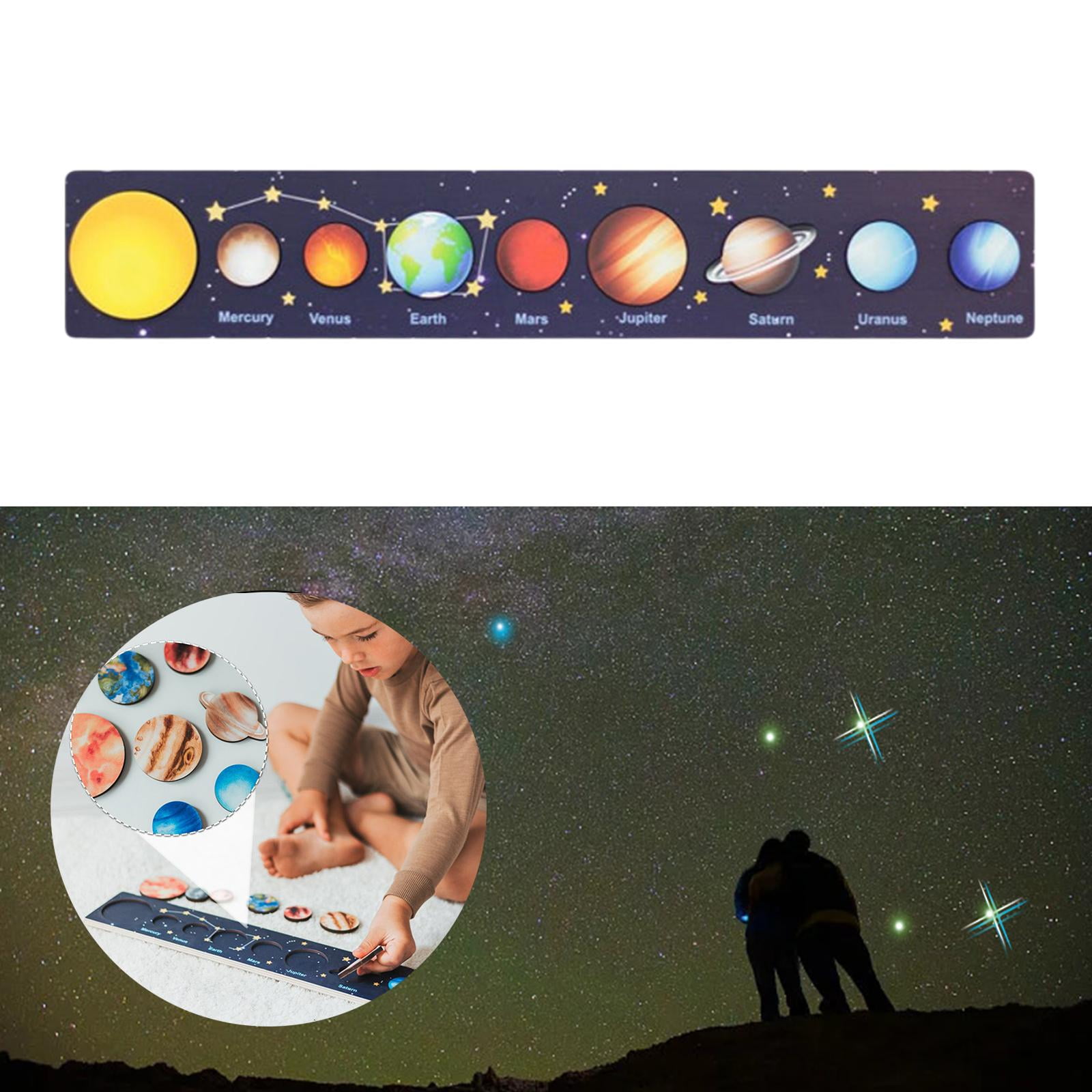 Montessori Solar System Puzzle Training Wooden Educational Planets ...