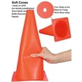 24 Pieces Traffic Cones, 12 Inches Cone Markers, Plastic Construction ...