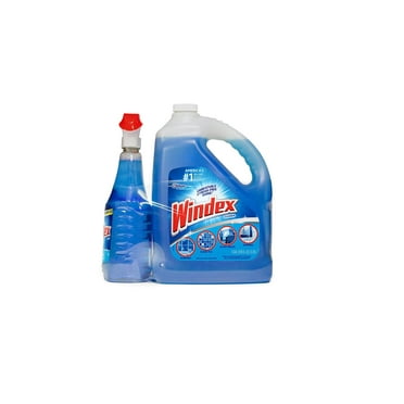 Windex Commercial Line Glass Cleaner Refill, Blue Original, 128 fl oz ...