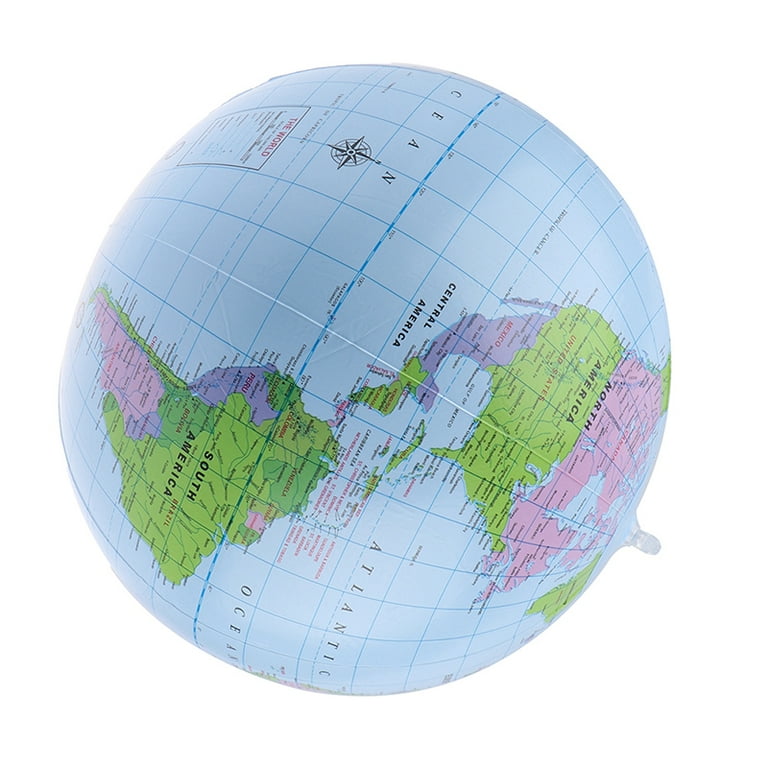 Inflatable Globe World Earth Ocean Map Ball Geography, 55% OFF