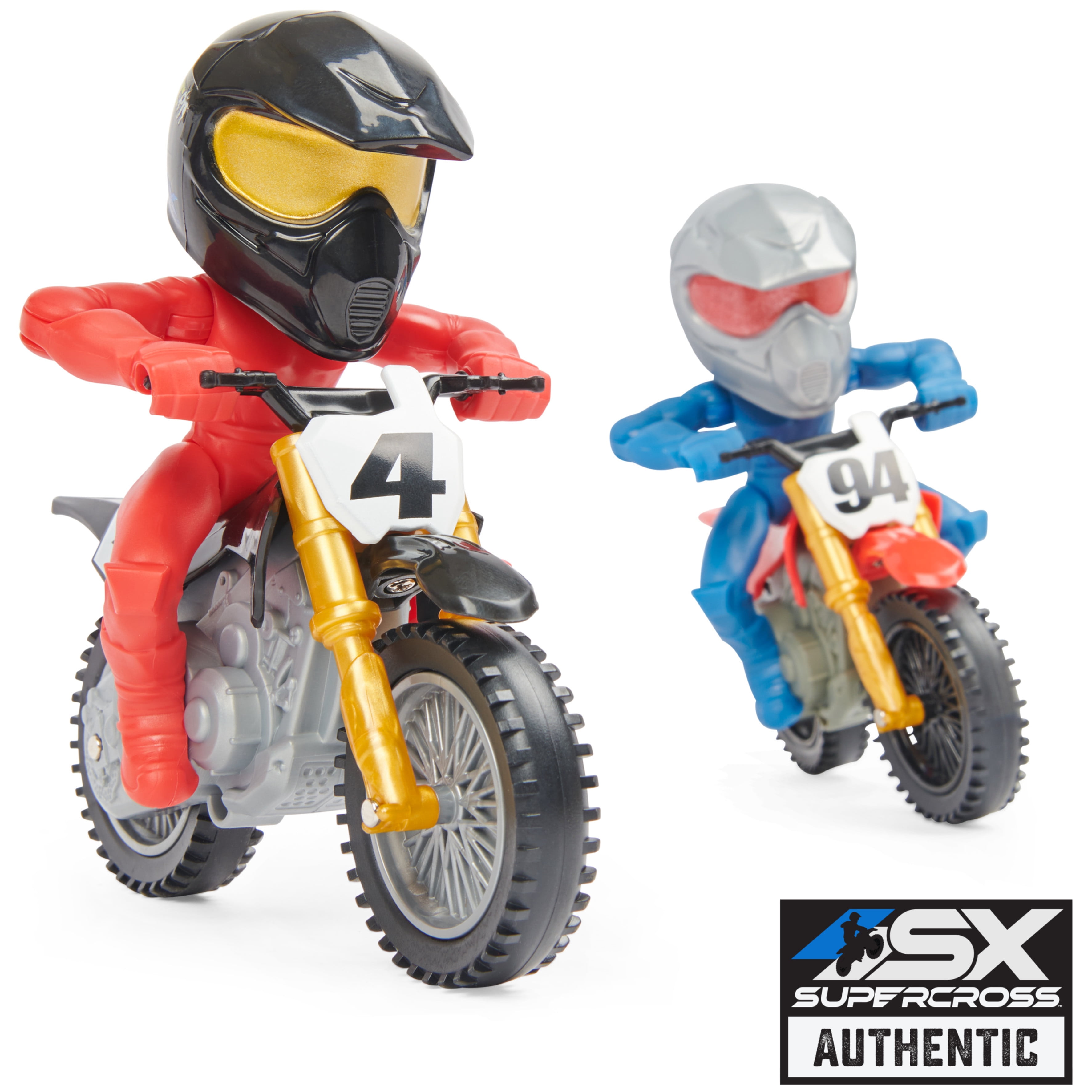 Supercross Race and Wheelie Competition Set with Deluxe Ramp - Walmart.com