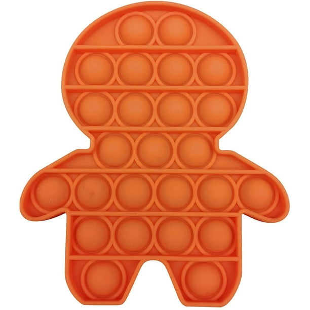 Sensory Push Bubble Fidget Toy, Cute Human Shape Press Toy Popping ...