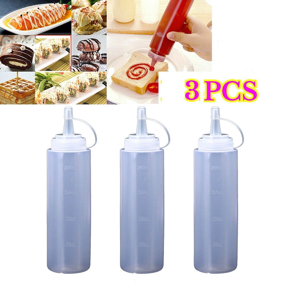 Click here for Zhaobin 3pcs Plastic Clear Squeeze Bottle Condimen... prices