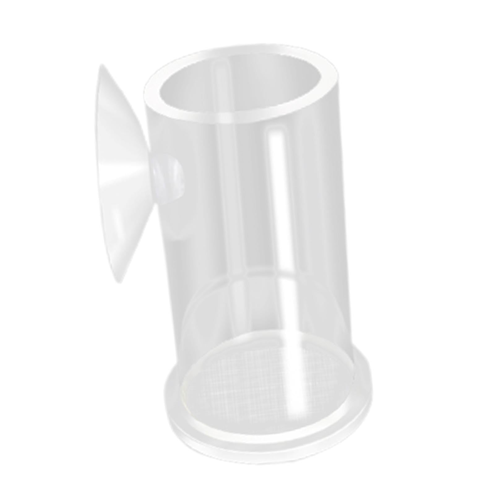 Fish Tank Feeding Cup, Aquarium Fish Feeder, Transparent Acrylic ...