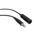 Helicopter Headset Extension Line Headphone Extension Coils Cable 7.1mm ...