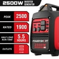 PowerSmart 2500W Portable Gasoline Generator, Super Quiet, Lightweight ...
