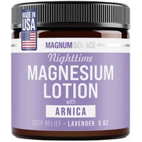 Magnum Solace Nighttime Magnesium Lotion with Arnica, Lavender, 5 oz ...