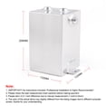 Universal 3L Aluminum Fuel Surge Tank Swirl Pot System Oil Catch Can ...