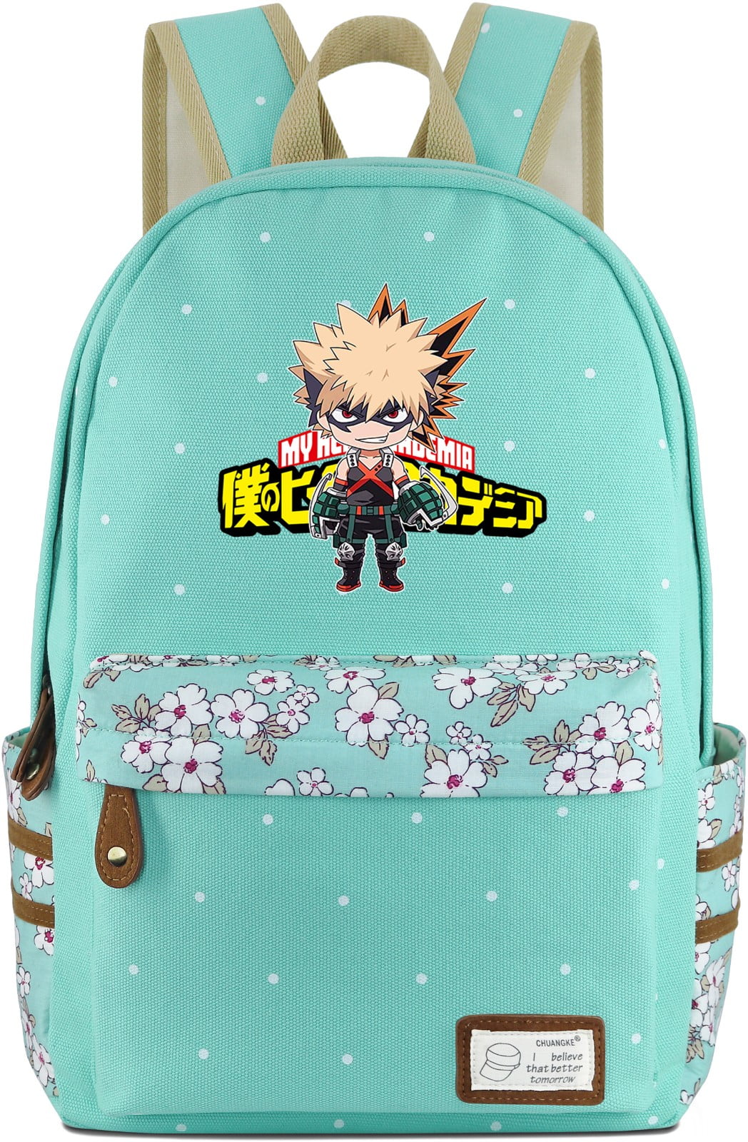 Roffatide Anime My Hero Academia Katsuki Bakugo Backpack Canvas Dots ...