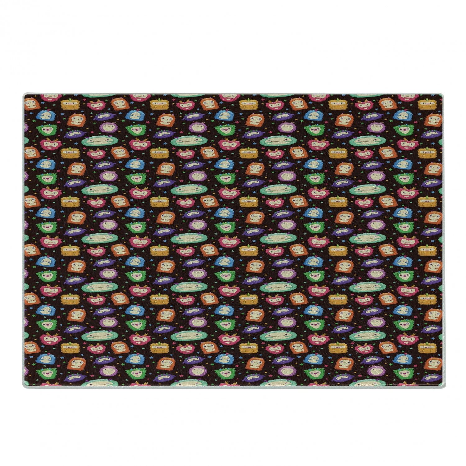 Alien Cutting Board, Abstract Beings with Facial Expressions Crying ...