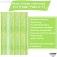 KatchOn, Neon Green Fringe Curtain | Lime Green Streamers for Margs and ...