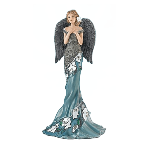 Bradford Exchange Enchanting Angel of The Night Figurine Moonlight ...