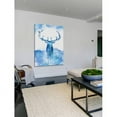 "Blue Moose" Painting Print on Wrapped Canvas - Walmart.com
