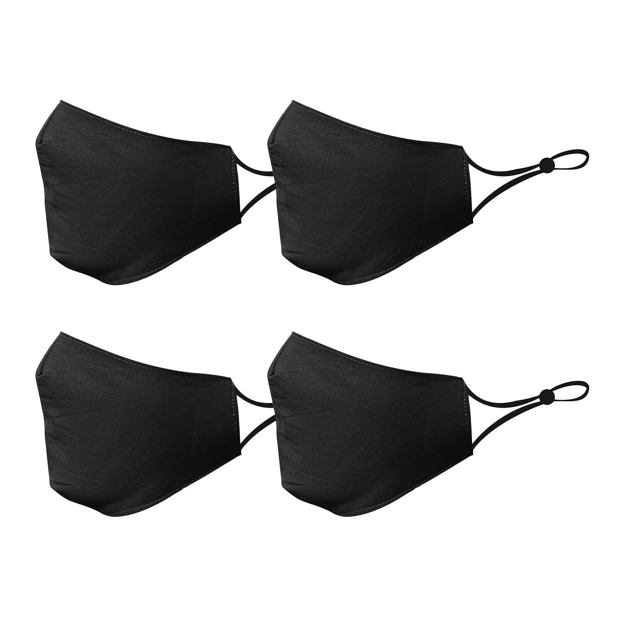 Cotton Face Mask 4 Pack Cloth Masks Multi Color For Mouth Nose Washable