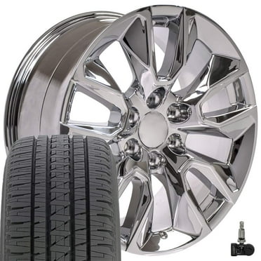 OE Wheels CV37 22 Inch Rims and Tires Fit Sierra 1500 Style 6x139.7 22x9 Chrome - Hollander 5906 ...