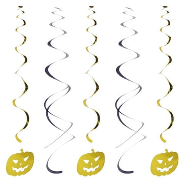 Assorted Halloween Hanging Swirls - Party Decor - 24 Pieces - Walmart.com